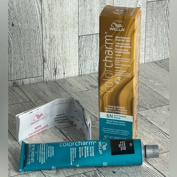 Wella | Hair | Colorcharm 6n Dark Neutral Blonde Demi Permanent Cream ...